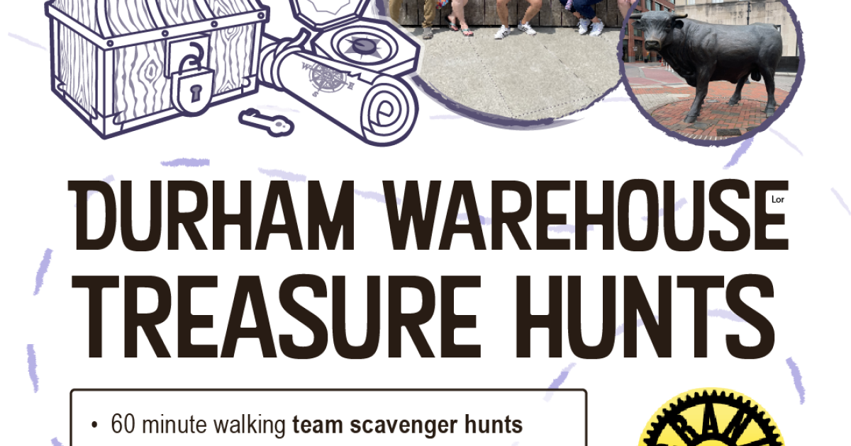Durham Warehouse District Treasure Hunt - Walking Team Scavenger Hunt ...
